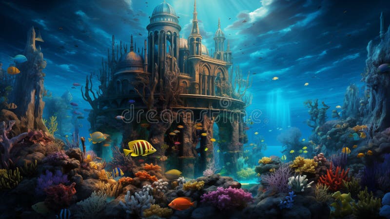 453 Fantasy Castle Under Sea Stock Photos - Free & Royalty-Free Stock ...