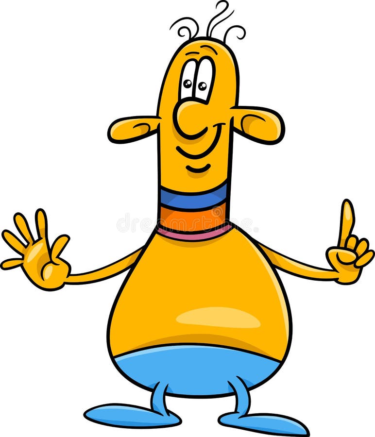 Fantasy Character Cartoon Illustration Stock Vector - Illustration of ...