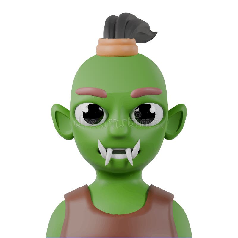 Fantasy Character 3d Icons Render Clipart Stock Illustration ...