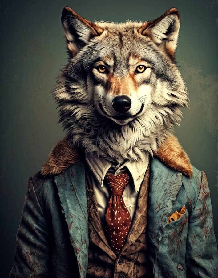 Stylish Vintage Fantasy Character Portrait Stock Illustration ...