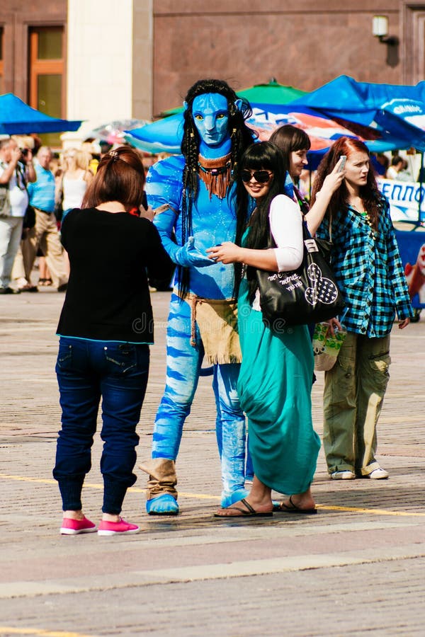 Fantasy Character in Red Square Editorial Image - Image of ...