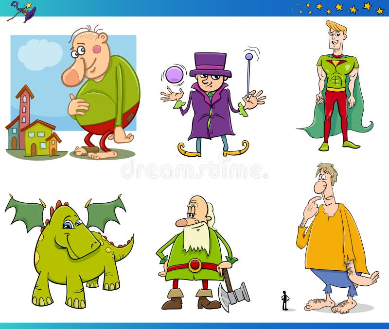 Fantasy characters set stock vector. Illustration of fantasy - 84688041