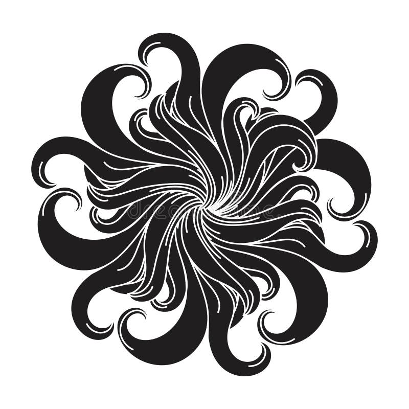 Fantasy circular pattern stock vector. Illustration of design - 74302610