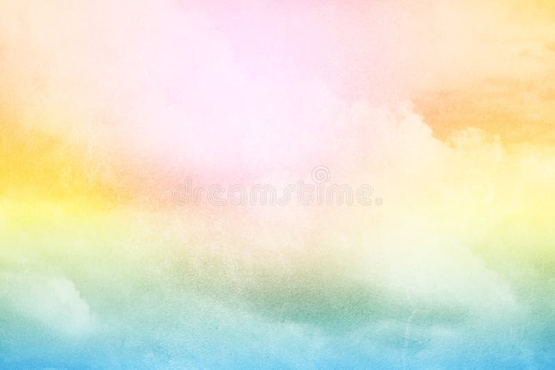 Fantasy Cloud and Sky with Pastel Gradient Color Stock Image - Image of ...