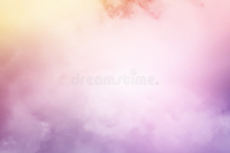 Fantasy Cloudy Sky with Gradient Color, Nature Abstract Background ...