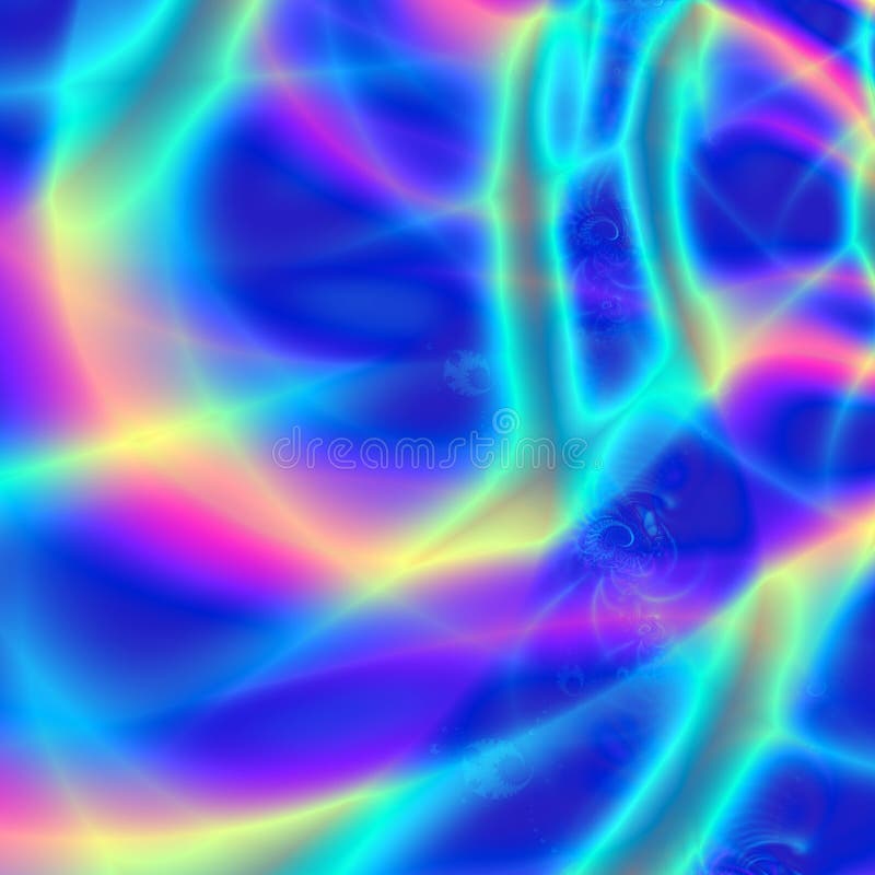 Fantasy Color Neon Energy Abstract Background Stock Illustration ...