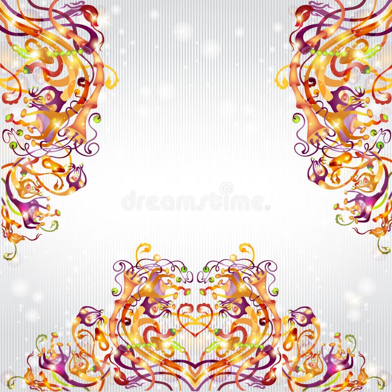 Fantasy Color Bright Background Space Banner Stock Vector ...