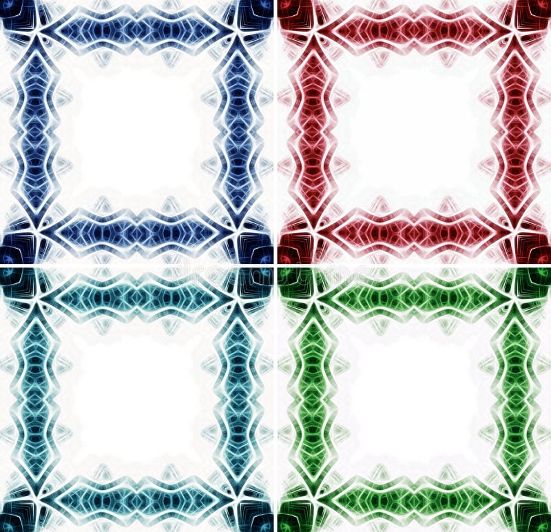 Fantasy Colorful Border Frame Stock Image - Image of decoration, clear ...