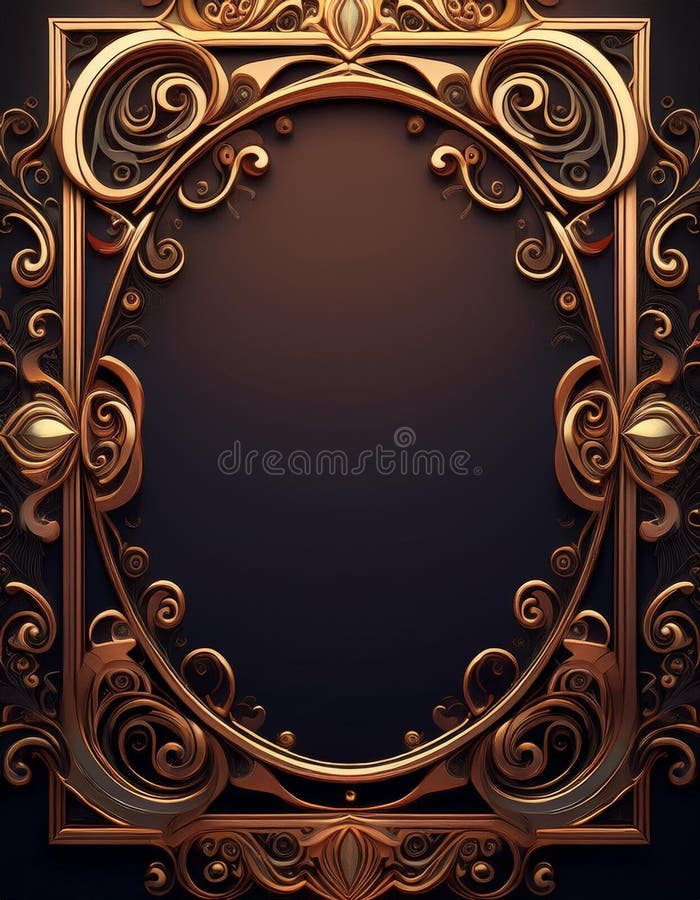 Fantasy colorful frame stock illustration. Illustration of colorful ...