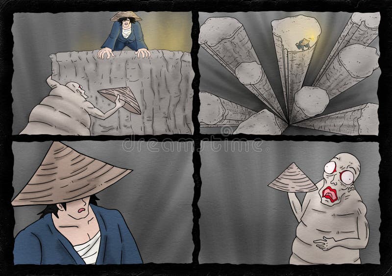 Fantasy Comic Scene Illustration Stock Illustration - Illustration of ...