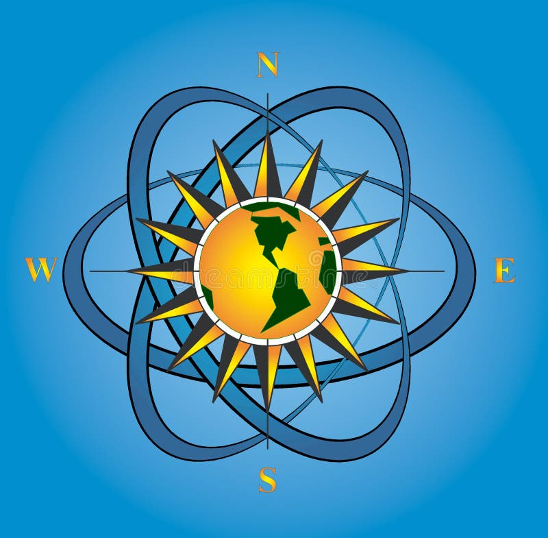 Fantasy Compass stock illustration. Illustration of business - 1219444