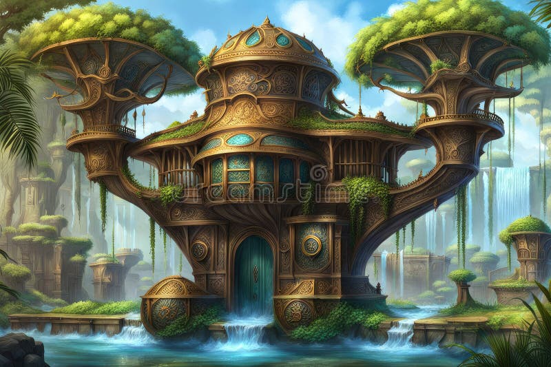 Fantasy Concept Background of Stunning Forest Landscape Magical ...