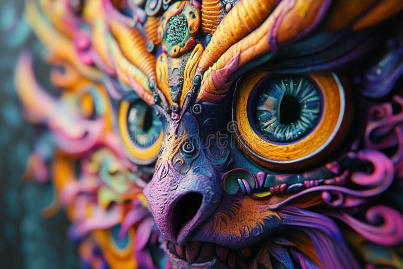 Fantasy Creatures, Mythical Beast Animals DMT Style ,Generative AI ...