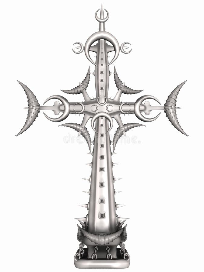 Fantasy Cross stock illustration. Illustration of silence - 13942327