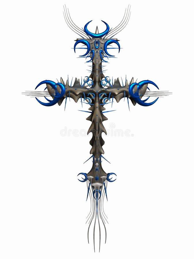 Fantasy Cross stock illustration. Illustration of silence - 13942327