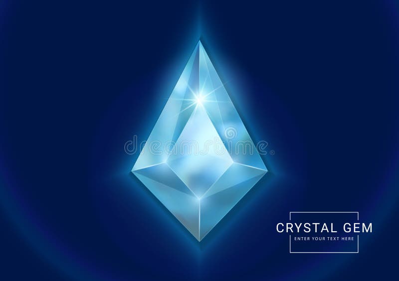 Fantasy Crystal Jewelry Gems, Polygon Shape Stone for Game Asset Stock ...
