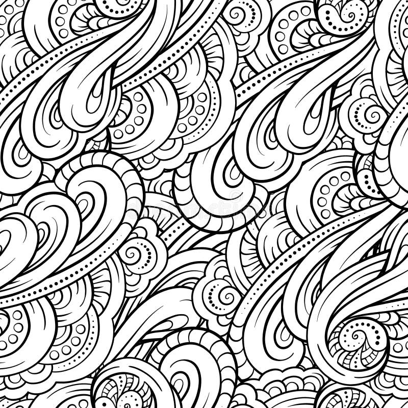 Fantasy Decorative Ornamental Seamless Pattern Stock Vector ...