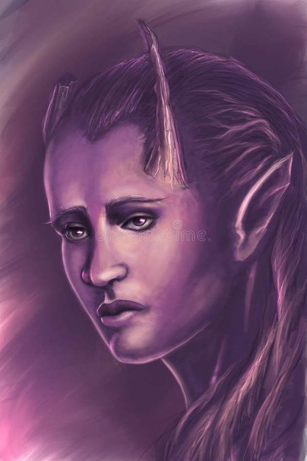 Fantasy Demoness Digital Illustration Stock Illustration - Illustration ...