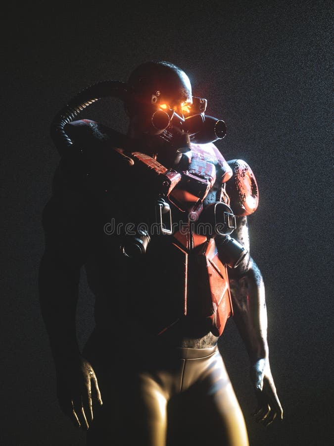 Tech Guard 11 stock illustration. Illustration of fantasy - 123561587