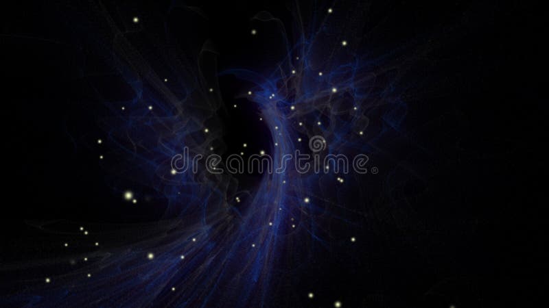 Fantasy Distant Mysterious Galaxy Gasses and Rocks Float in Deep Space ...