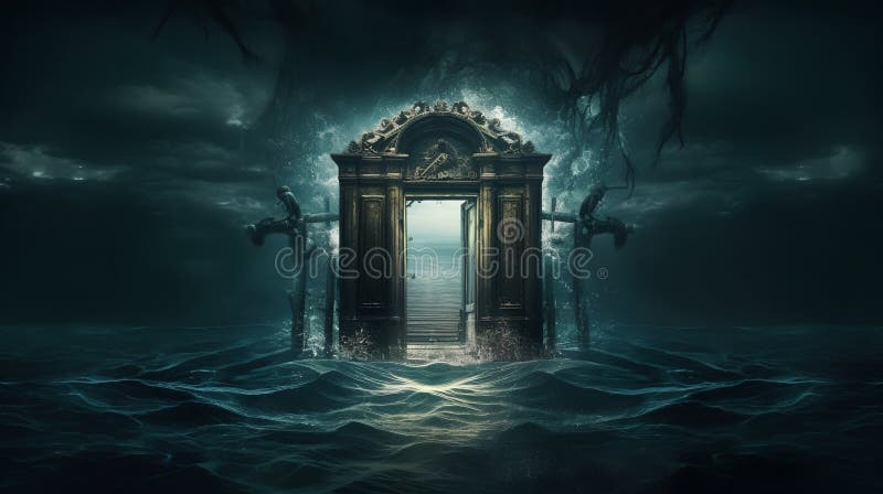 Fantasy Door, Image Ai Generated Stock Illustration - Illustration of ...