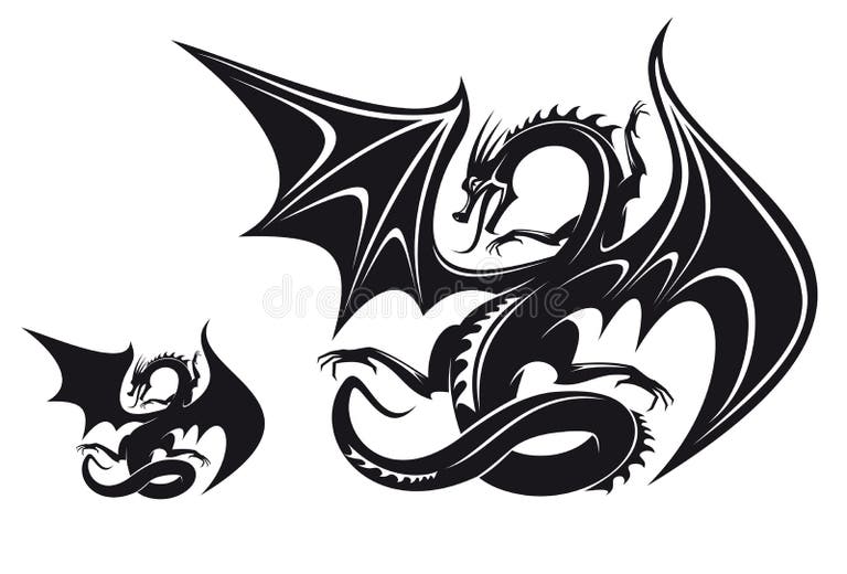 Fantasy Abstract Dragon Tattoo Stock Illustrations – 8,626 Fantasy ...