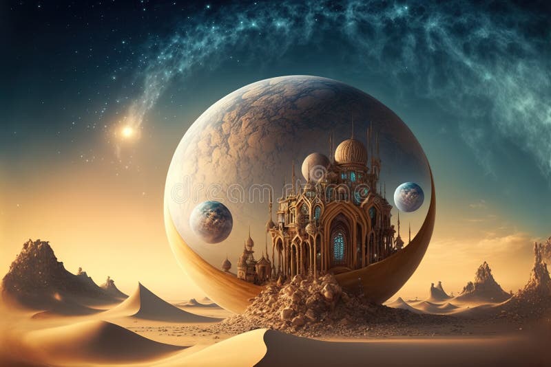 Fantasy Dream Universe stock illustration. Illustration of atmosphere ...