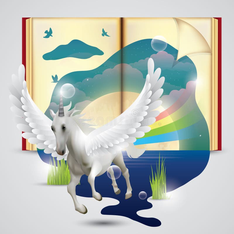 Fantasy Elements. Vector Illustration Decorative Background Design ...