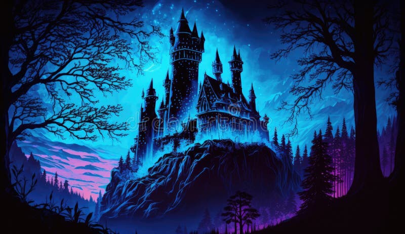 Enchanted Fortress Stock Illustrations – 434 Enchanted Fortress Stock ...