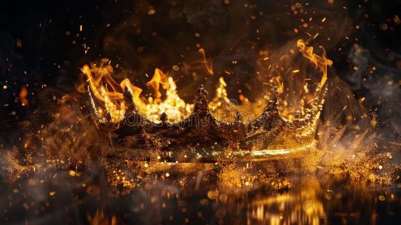 Fantasy Exploding Medieval Crown Rise Fall Empire Stock Photos - Free ...