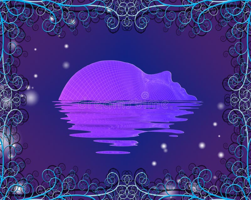 Floating face stock illustration. Illustration of colorful - 27752738