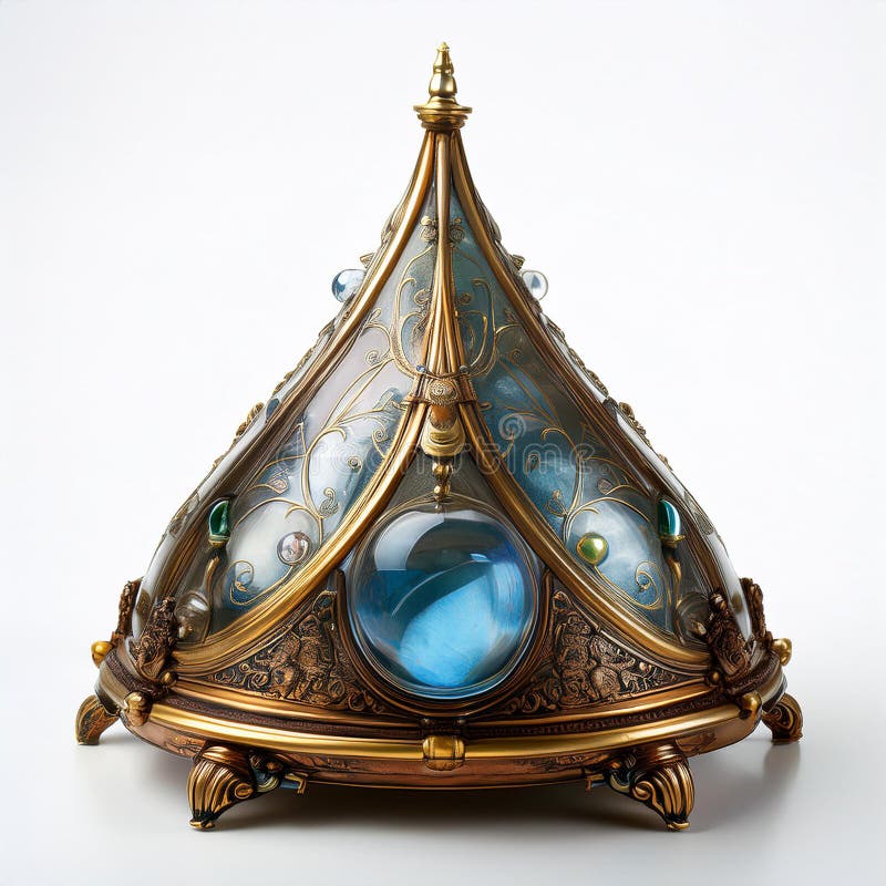 Fantasy Fairy Tale Object with Intricate Details on White Background ...