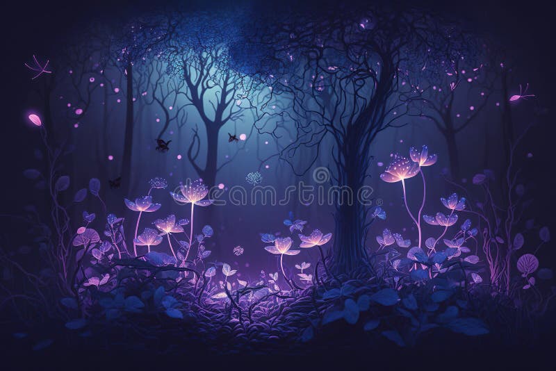 Fantasy and Fairytale Magical Forest Lighting Pathway. Stock ... Fantasy and Fairytale Magical Forest Lighting Pathway. Stock ...