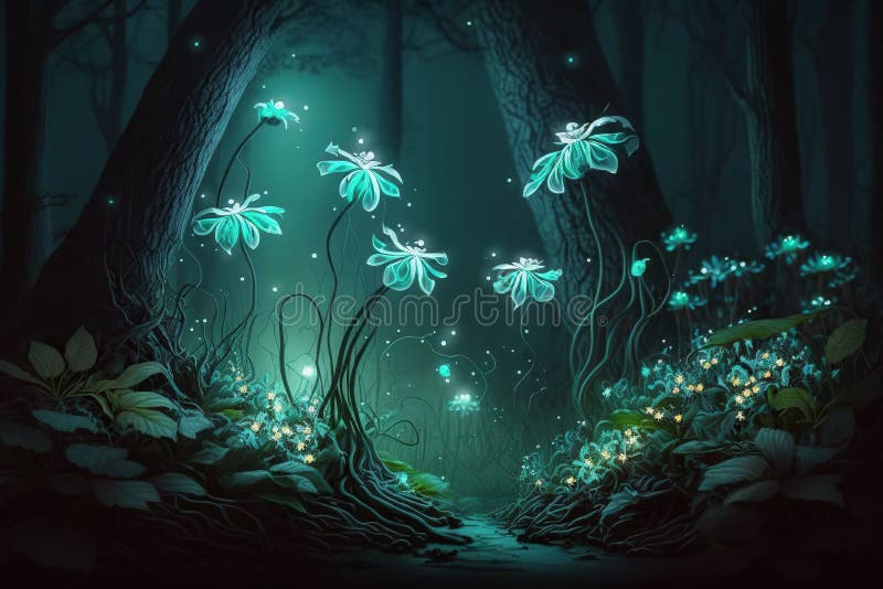 Fantasy and Fairytale Magical Forest Lighting Pathway. Stock ... Fantasy and Fairytale Magical Forest Lighting Pathway. Stock ...