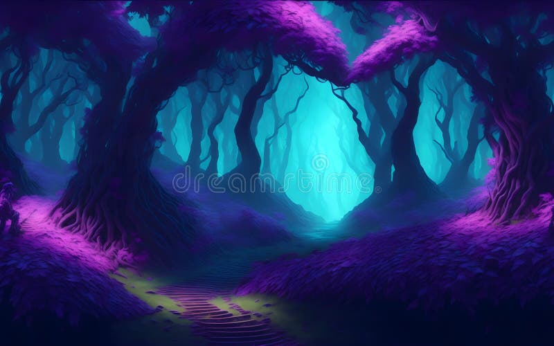 Fantasy Forest Pathway Stock Illustrations – 826 Fantasy Forest Pathway ...