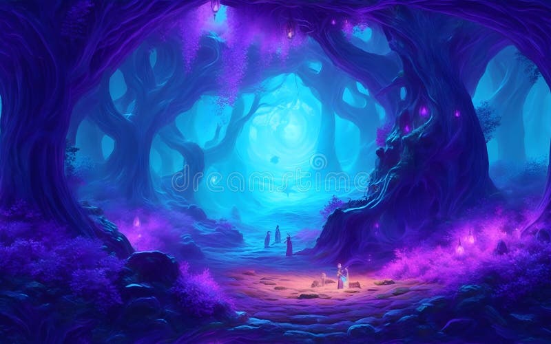 Fantasy Forest Pathway Stock Illustrations – 826 Fantasy Forest Pathway ...