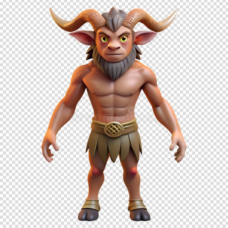 Fantasy Faun Character 3d Illustration, Mythical Creature, Half-human ...