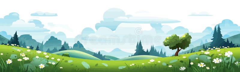 Fantasy Field Vector Flat Minimalistic Isolated Illustration Stock ...