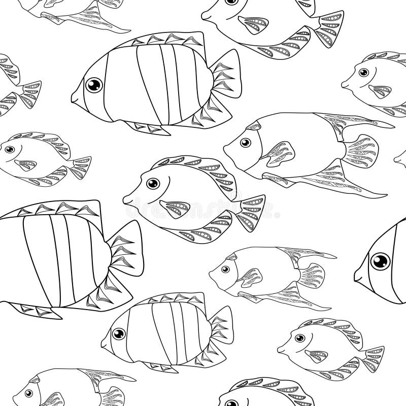 Fish Outline Stock Illustrations – 102,339 Fish Outline Stock ...