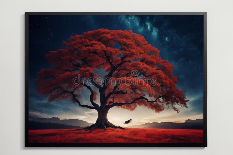 Fantasy Forest a Glorious Abstract Image of a Magical Tree.AI Generated ...