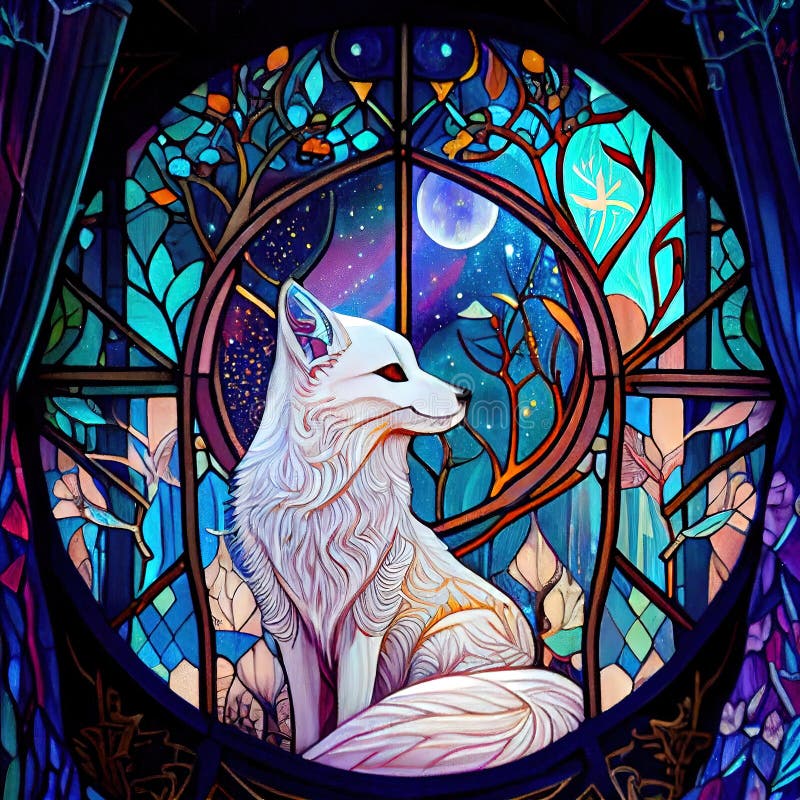 Fantasy Fox - Ai Generated stock illustration. Illustration of animal ...
