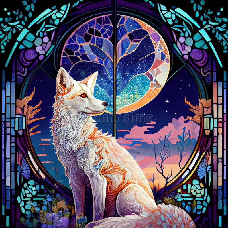 Fantasy Fox - Ai Generated stock illustration. Illustration of artwork ...