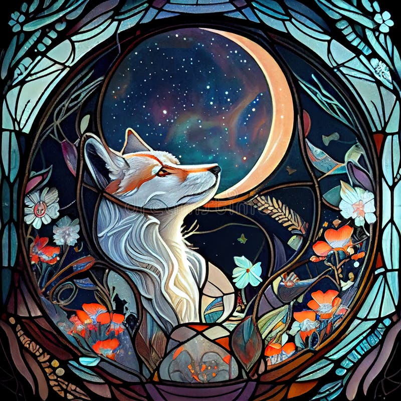 Fantasy Fox - Ai Generated stock illustration. Illustration of ...