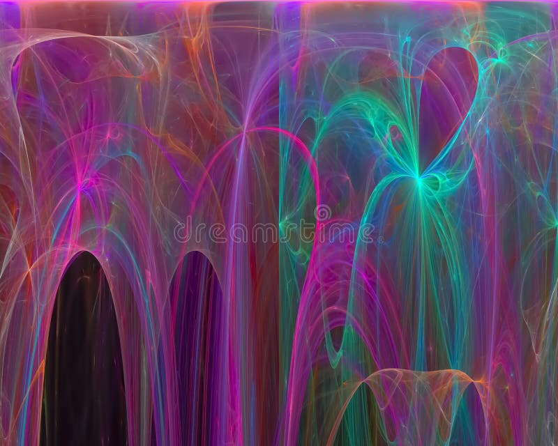Abstract Fractal Magic Backdrop Dynamic Render Wave Creativity Science ...