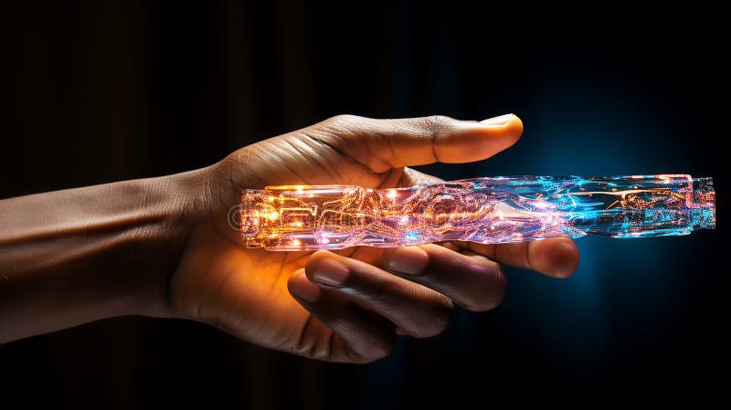 A Fantasy Futuristic Image of a Digital Electronic Device Stock ...