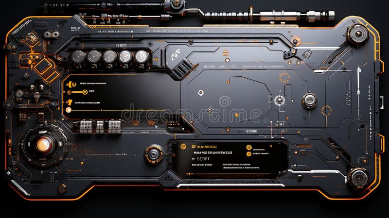 A Fantasy Futuristic Image of a Digital Electronic Device Stock ...