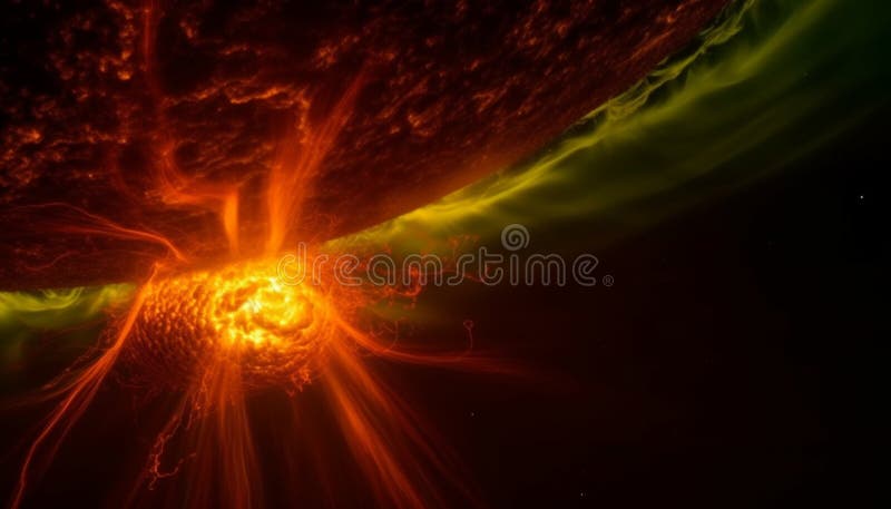 Fantasy Galaxy Illuminates Deep Space with Multi Colored Glowing ...