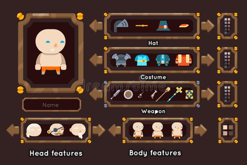 Fantasy Character Game Interface Stock Illustrations – 360 Fantasy ...