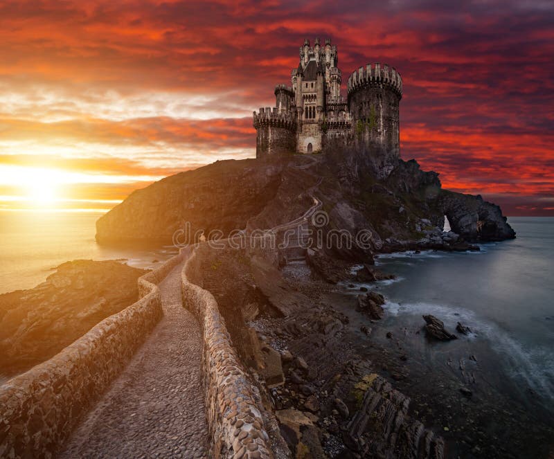 Fantasy on the Game of Thrones. Castle Dragonstone. Based on the Series ...