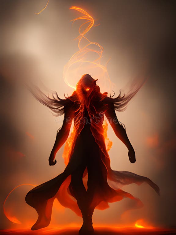 Fantasy Ghost in the Hell, Ai Generated Stock Image - Image of muscle ...